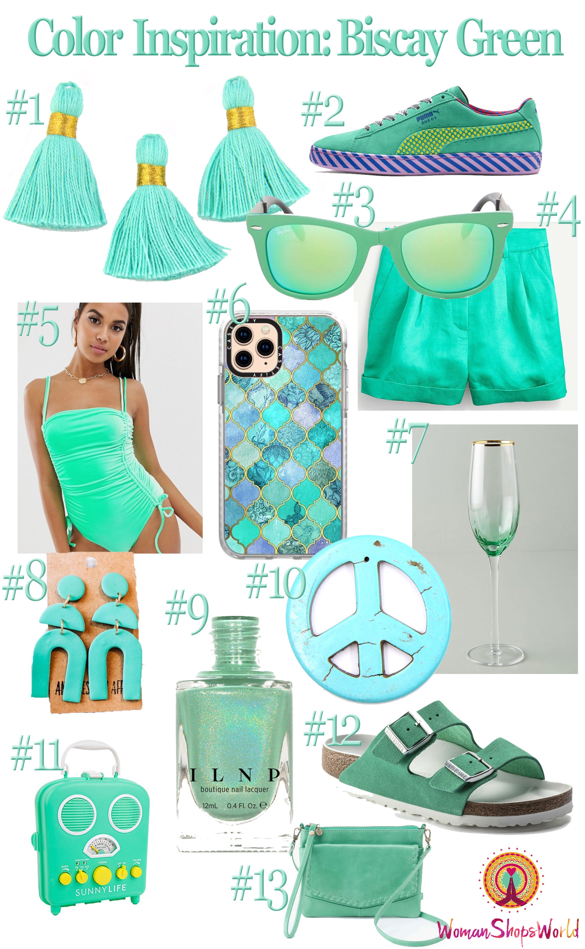 Color Inspiration: Biscay Green – WomanShopsWorld