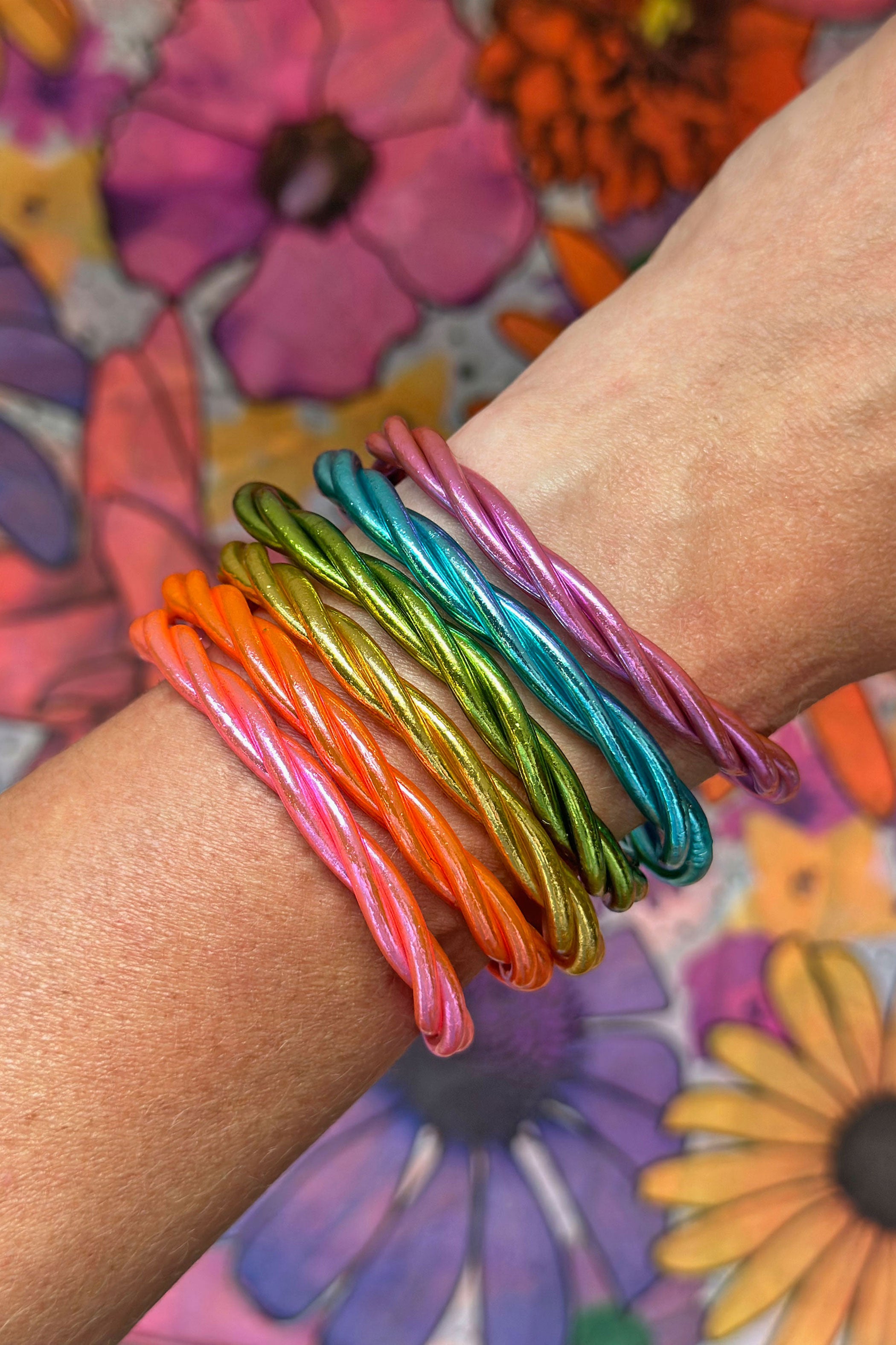 Twisted Thai Buddhist Temple Bracelets, Mantra Bangle, Kumlai ...