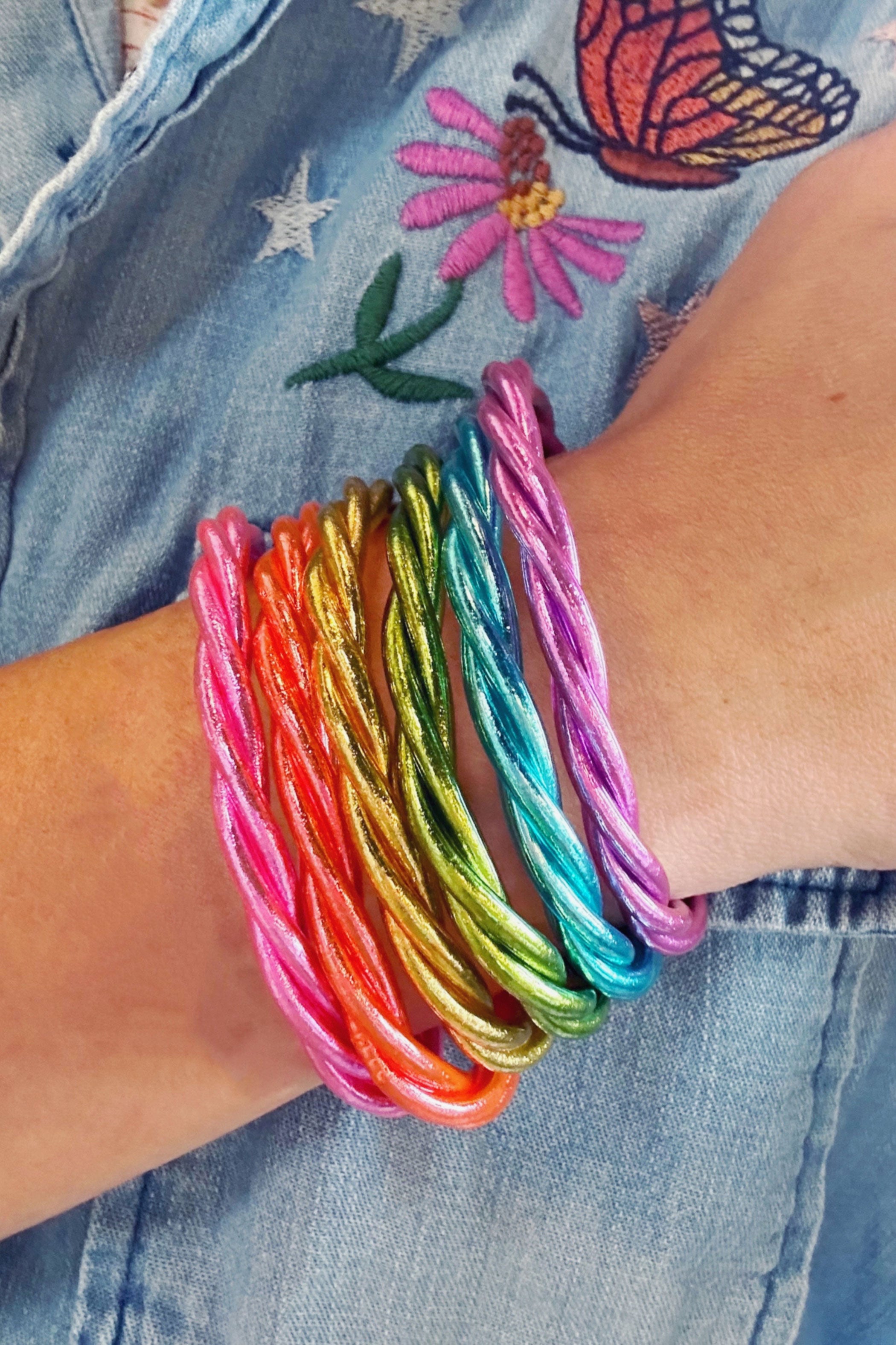 Twisted Thai Buddhist Temple Bracelets, Mantra Bangle, Kumlai ...