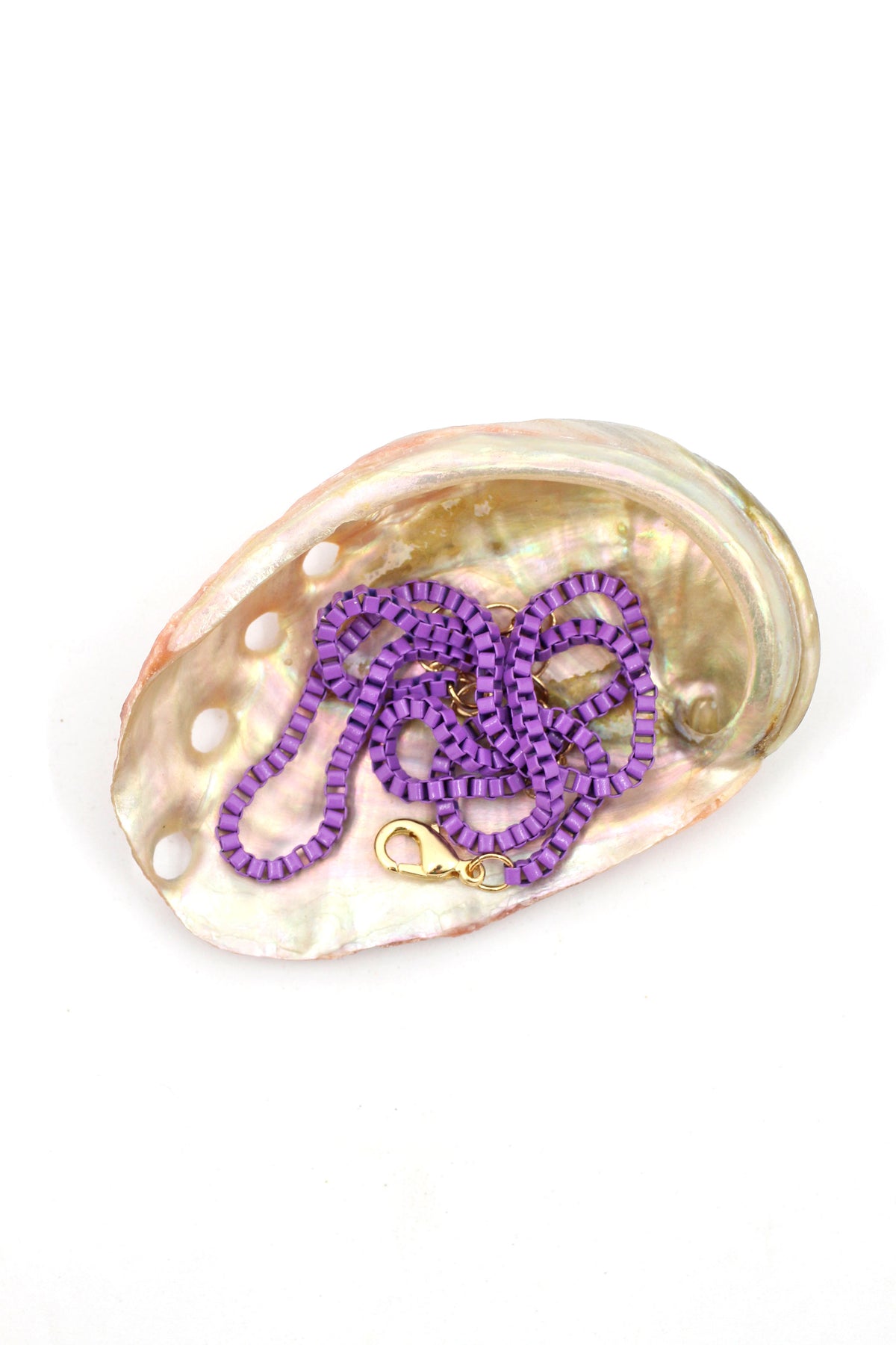 Enamel Box Chain Necklace, Adjustable Unisex Jewelry – WomanShopsWorld